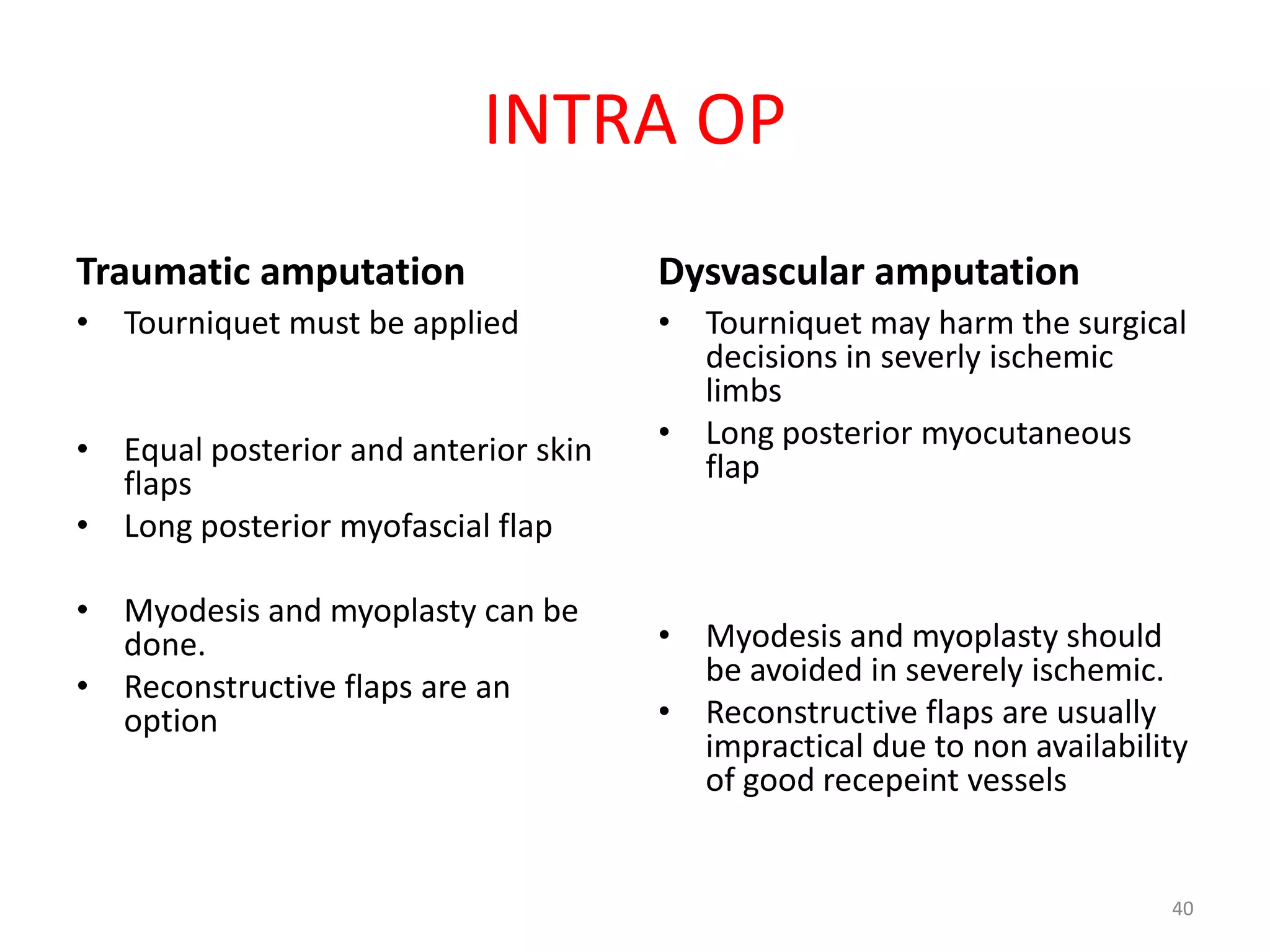 Principles Of Amputation | PPTX