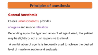 Anesthesia is acore components of operative theatre | PPTX