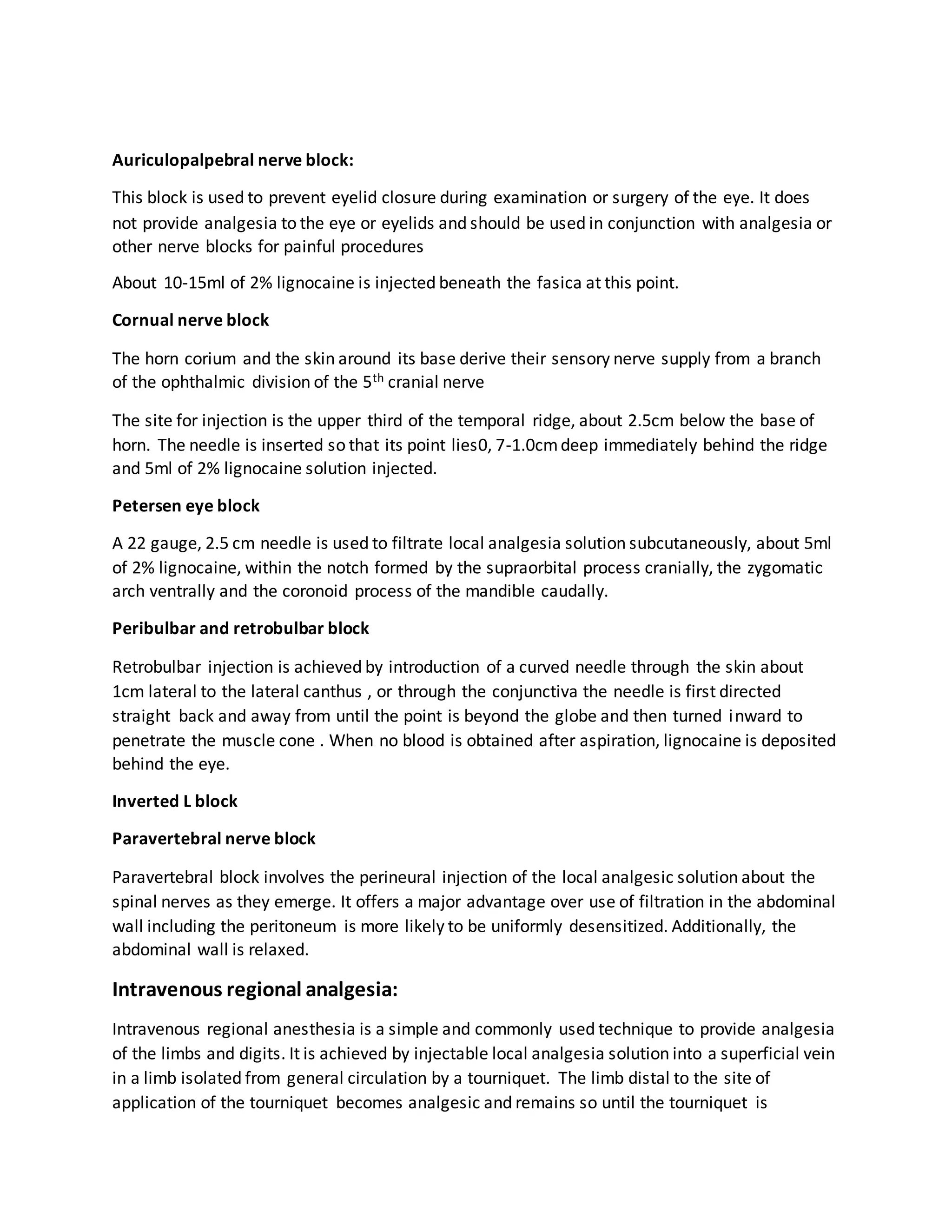 Principles of anesthesia use in cattle | DOCX