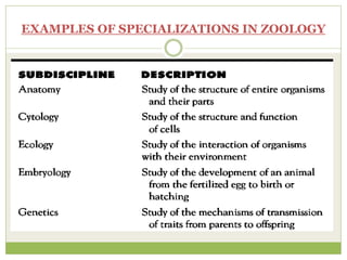 Zoology and Its Scope | PDF