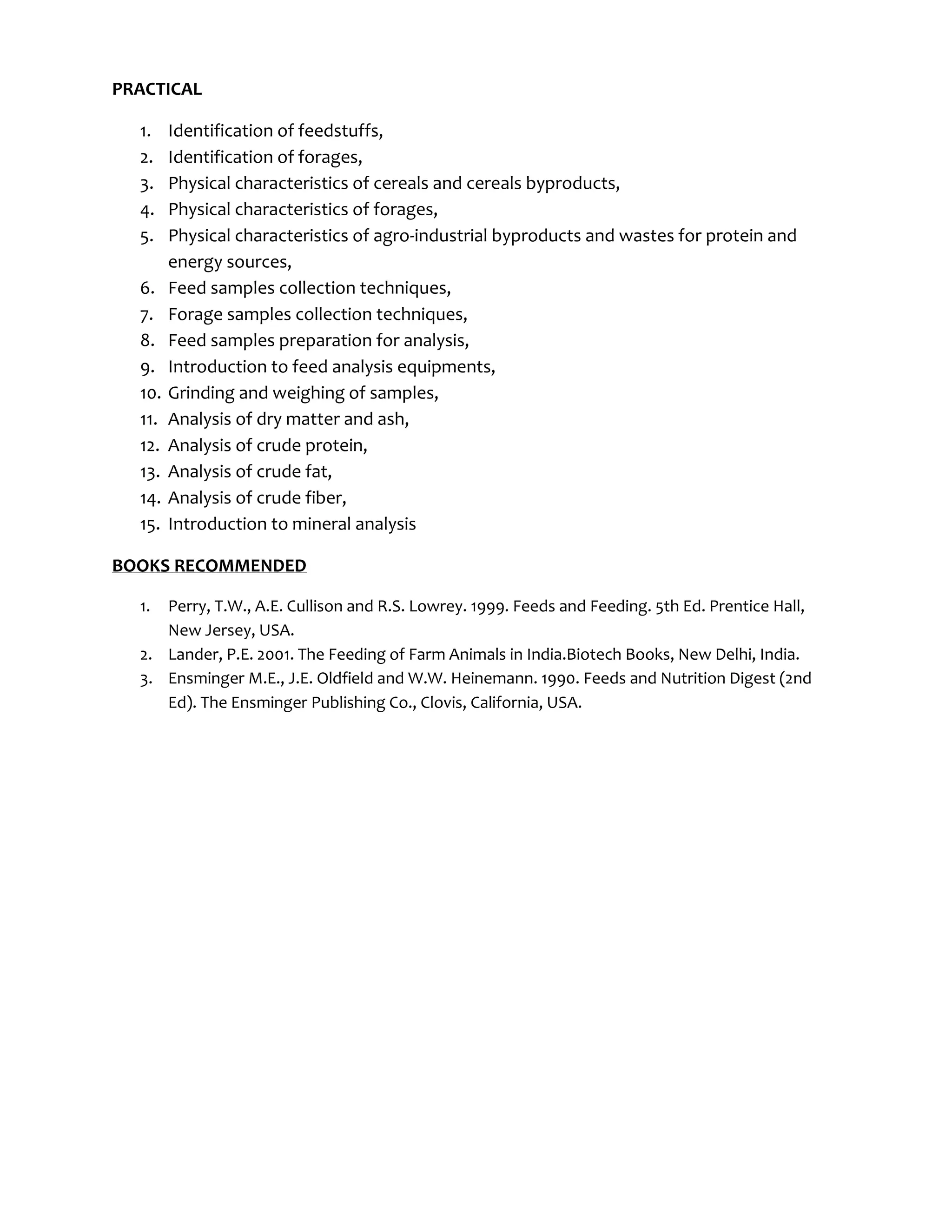 Principles of animal nutrition | DOCX
