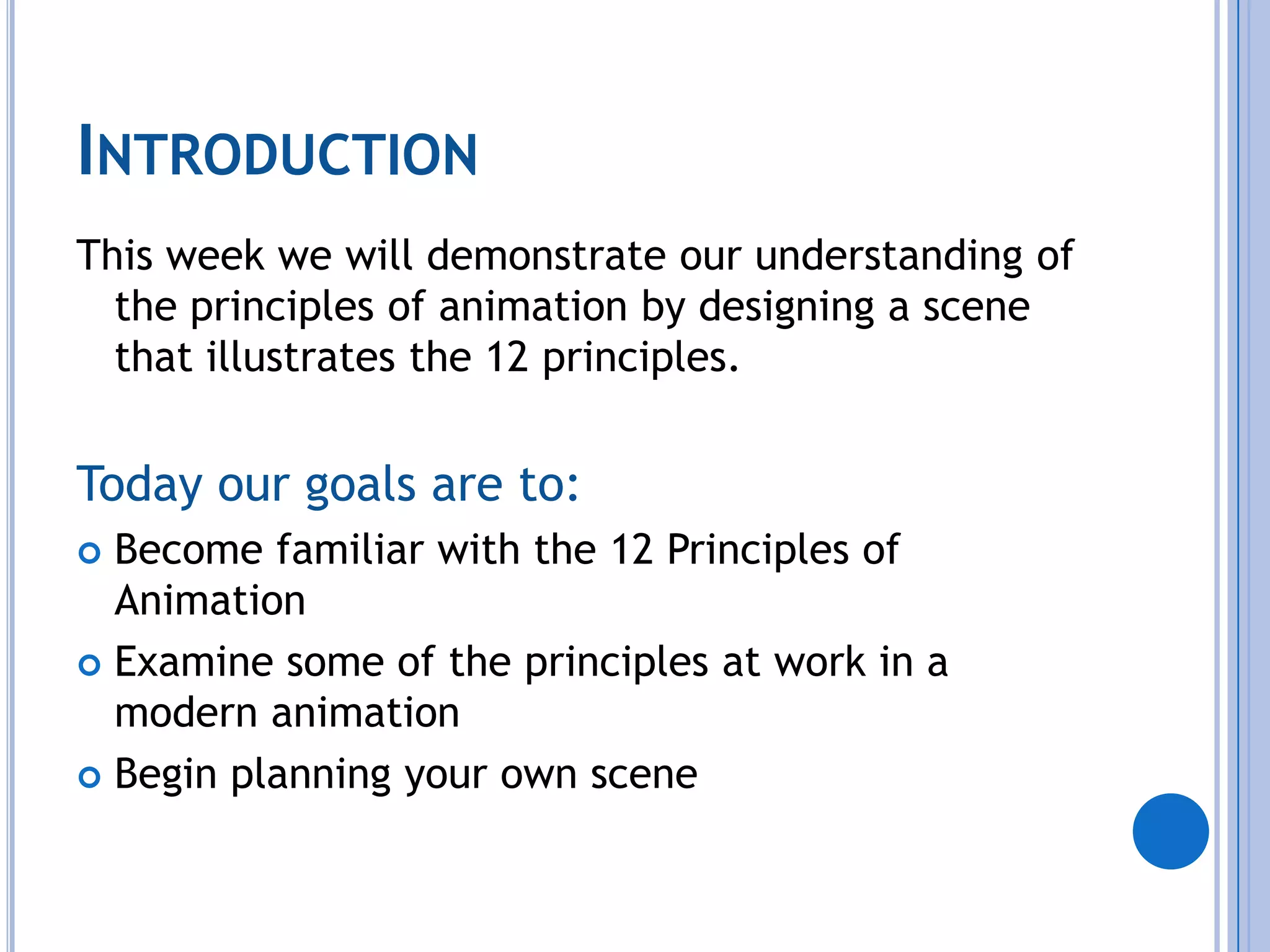 Principles of animation | PPTX