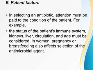 Principles of anti microbial therapy | PPT