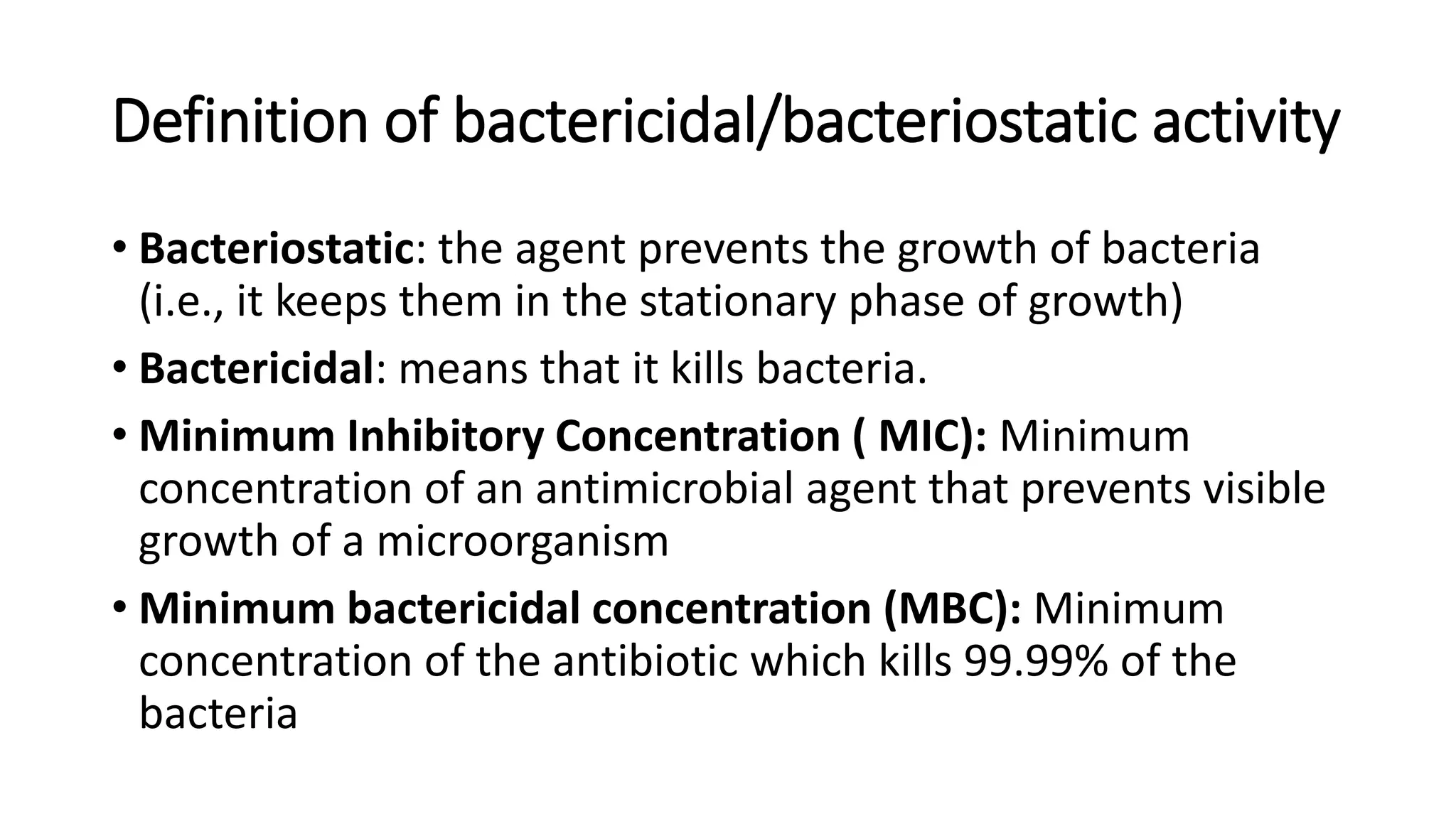 Principles of antibiotic chemotherapy | PPTX