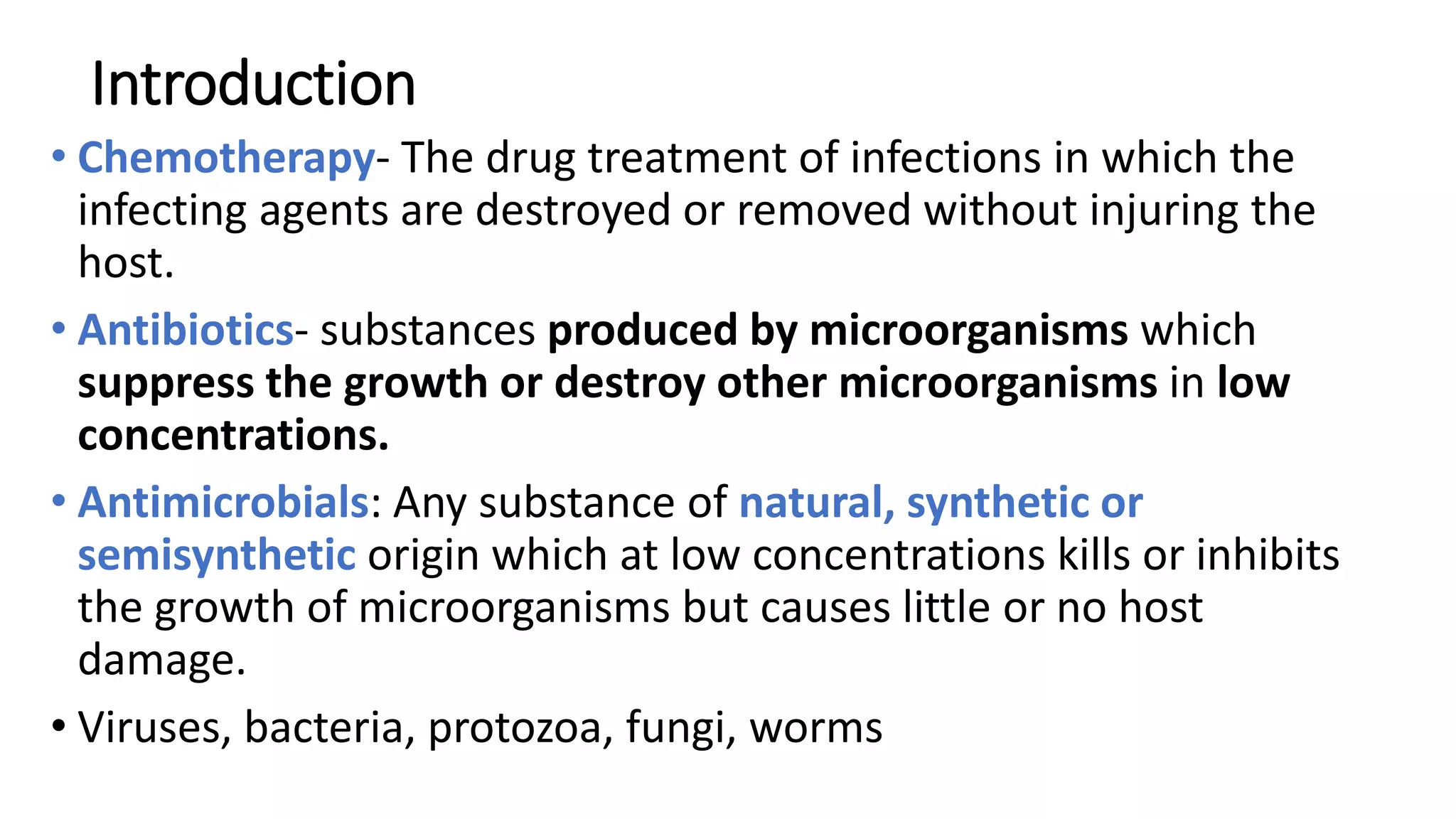 Principles of antibiotic chemotherapy | PPTX