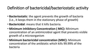 Principles of antibiotic chemotherapy | PPTX