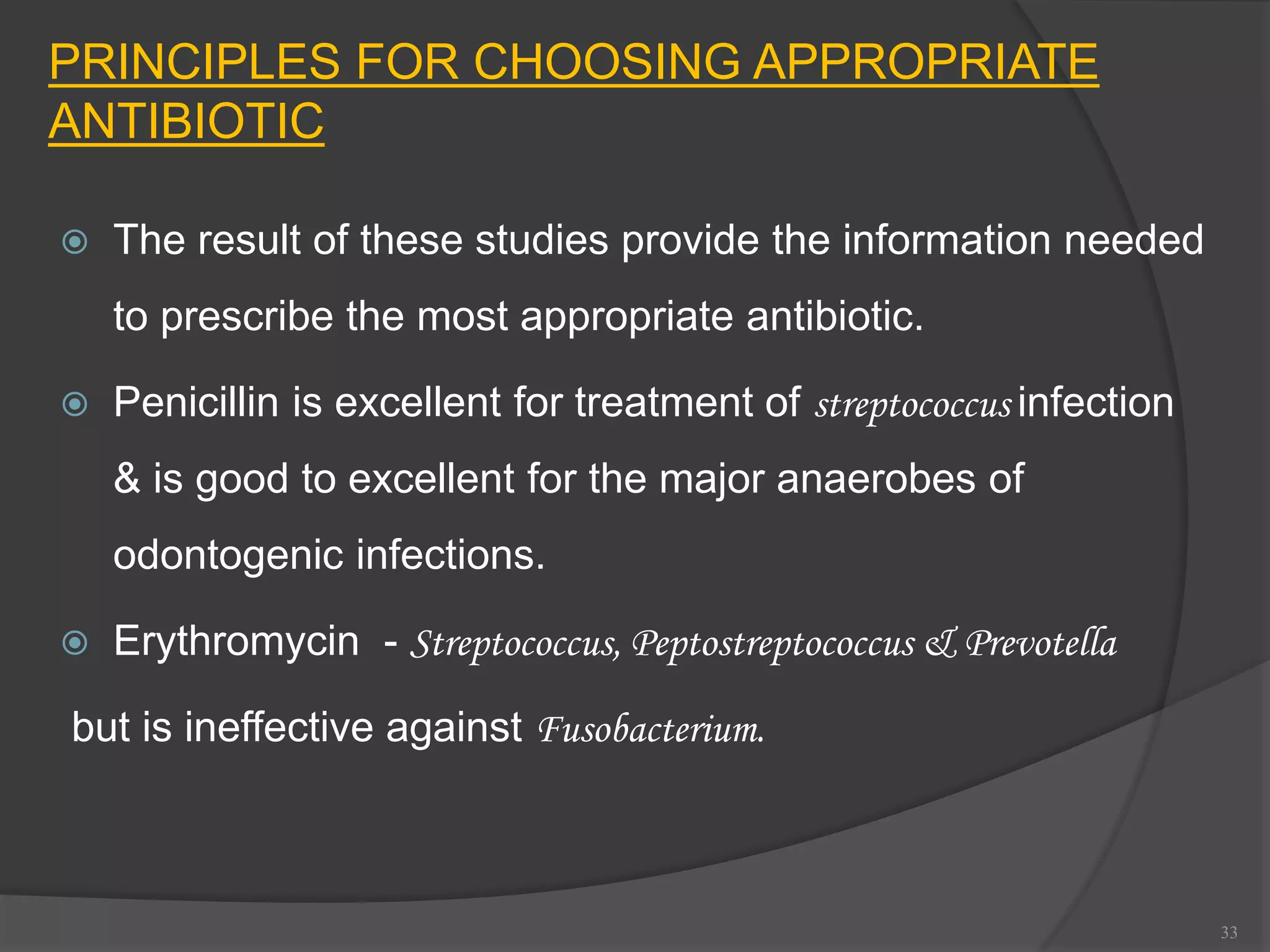 Principles of antibiotics ih | PPT