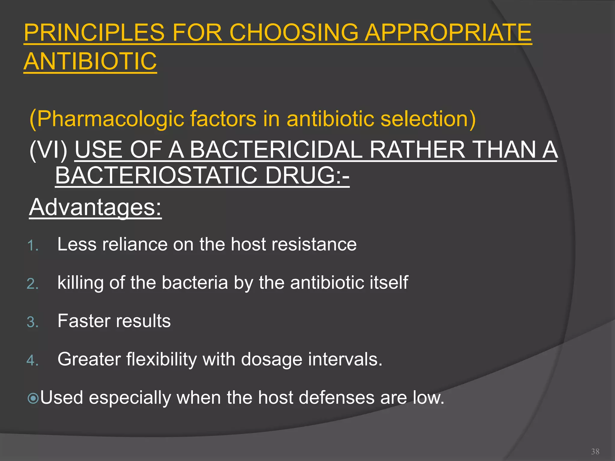 Principles of antibiotics ih | PPT