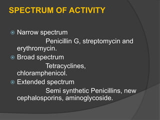 Principles of antibiotics ih | PPTX