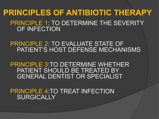 Principles of antibiotics ih | PPT