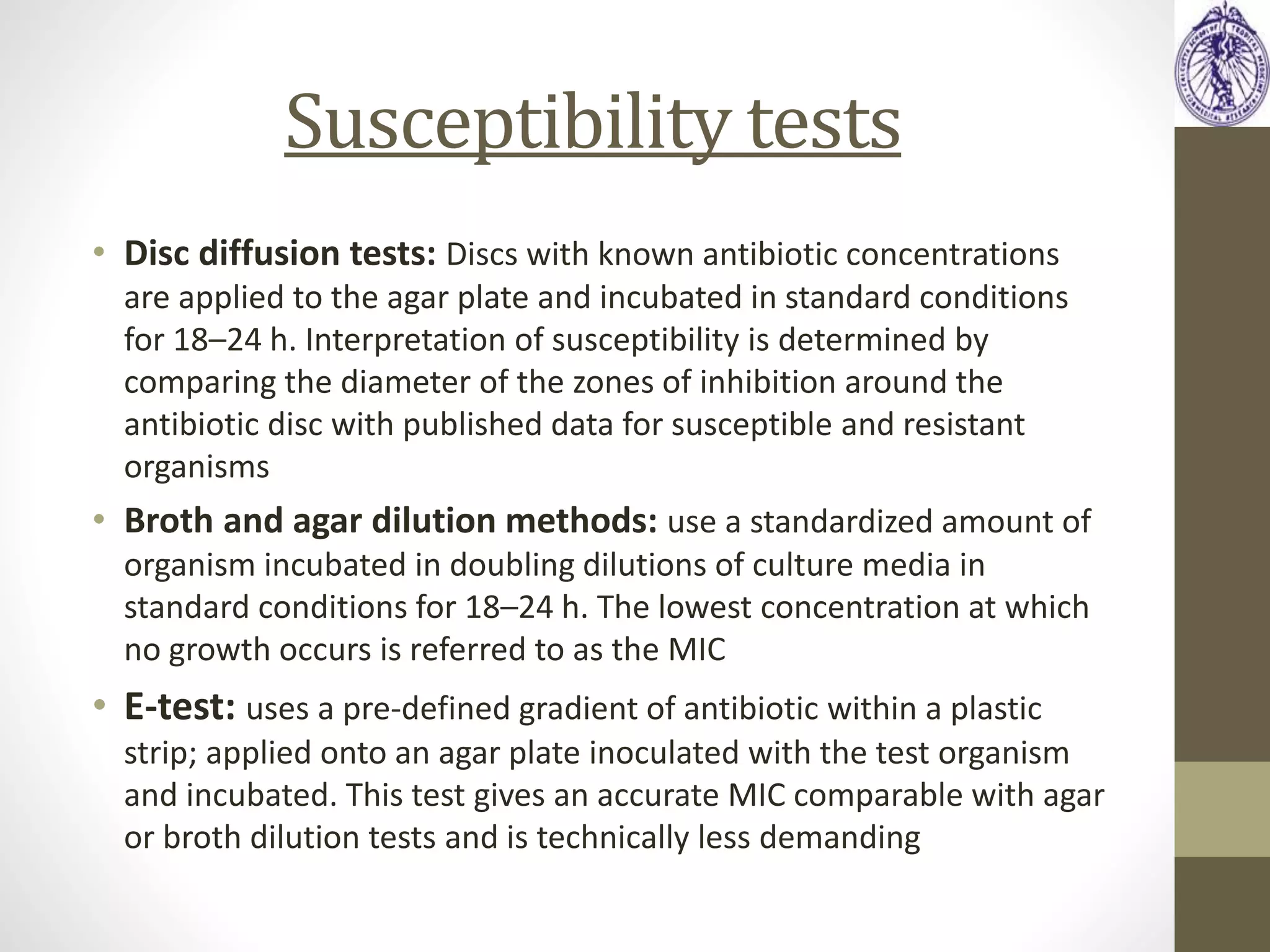 Principles of antibiotic therapy | PPTX