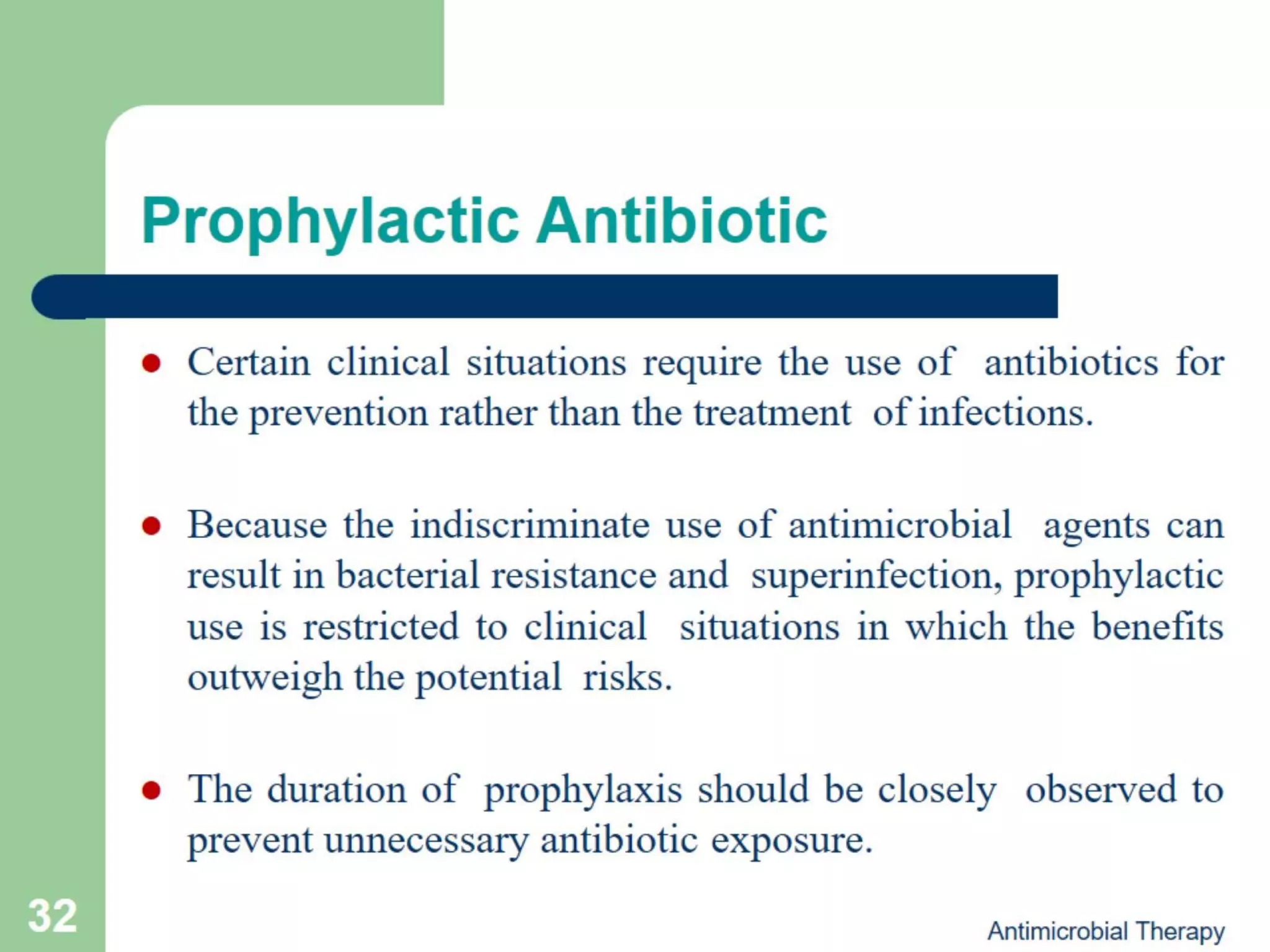 Principles of antibiotic therapy- Pharmacology | PPT