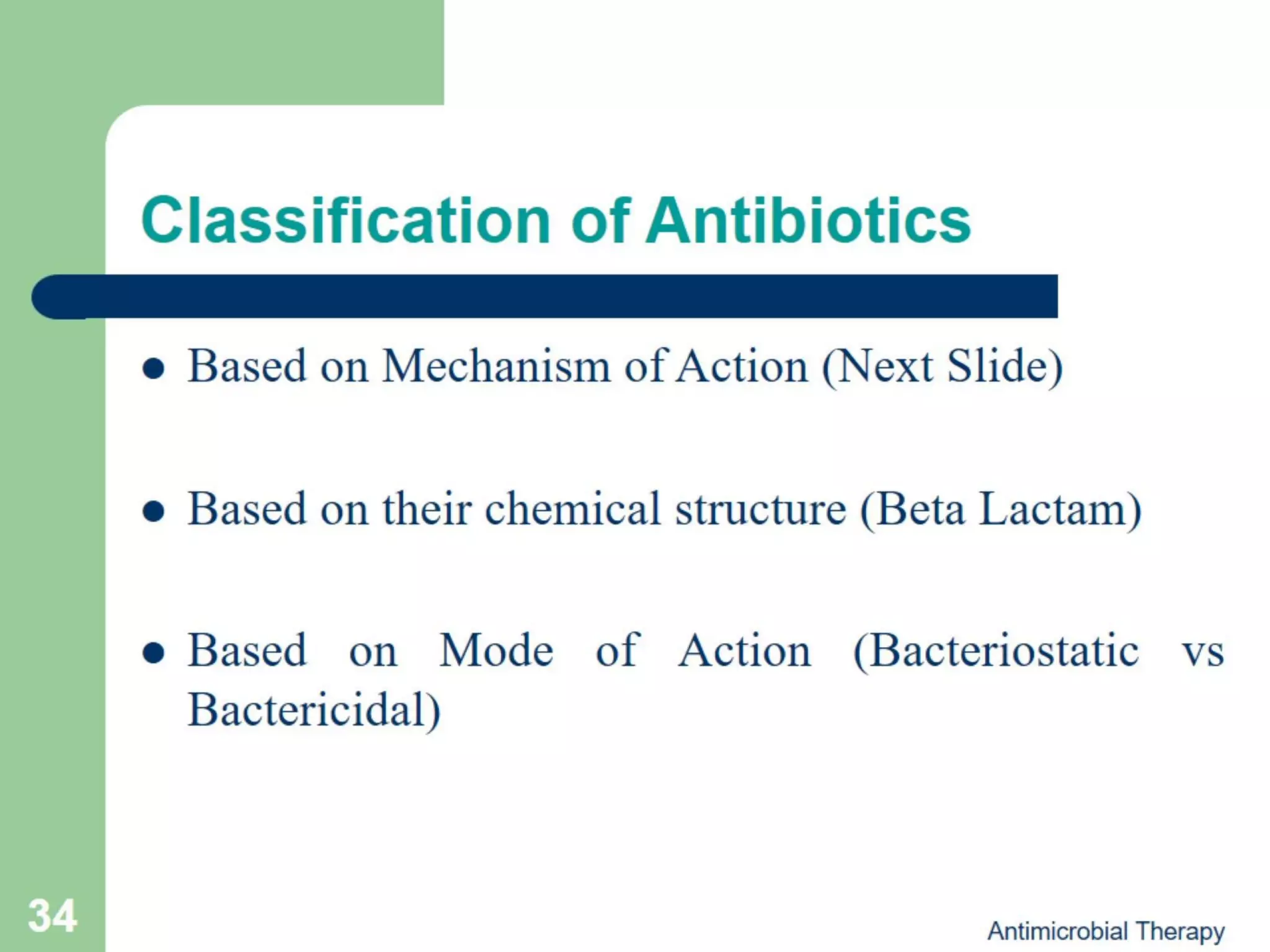 Principles of antibiotic therapy- Pharmacology | PPT