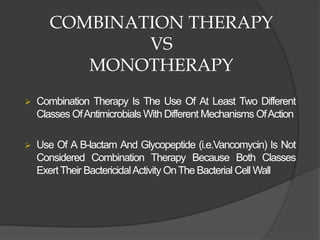 principles of antibiotic use in critical care | PPTX
