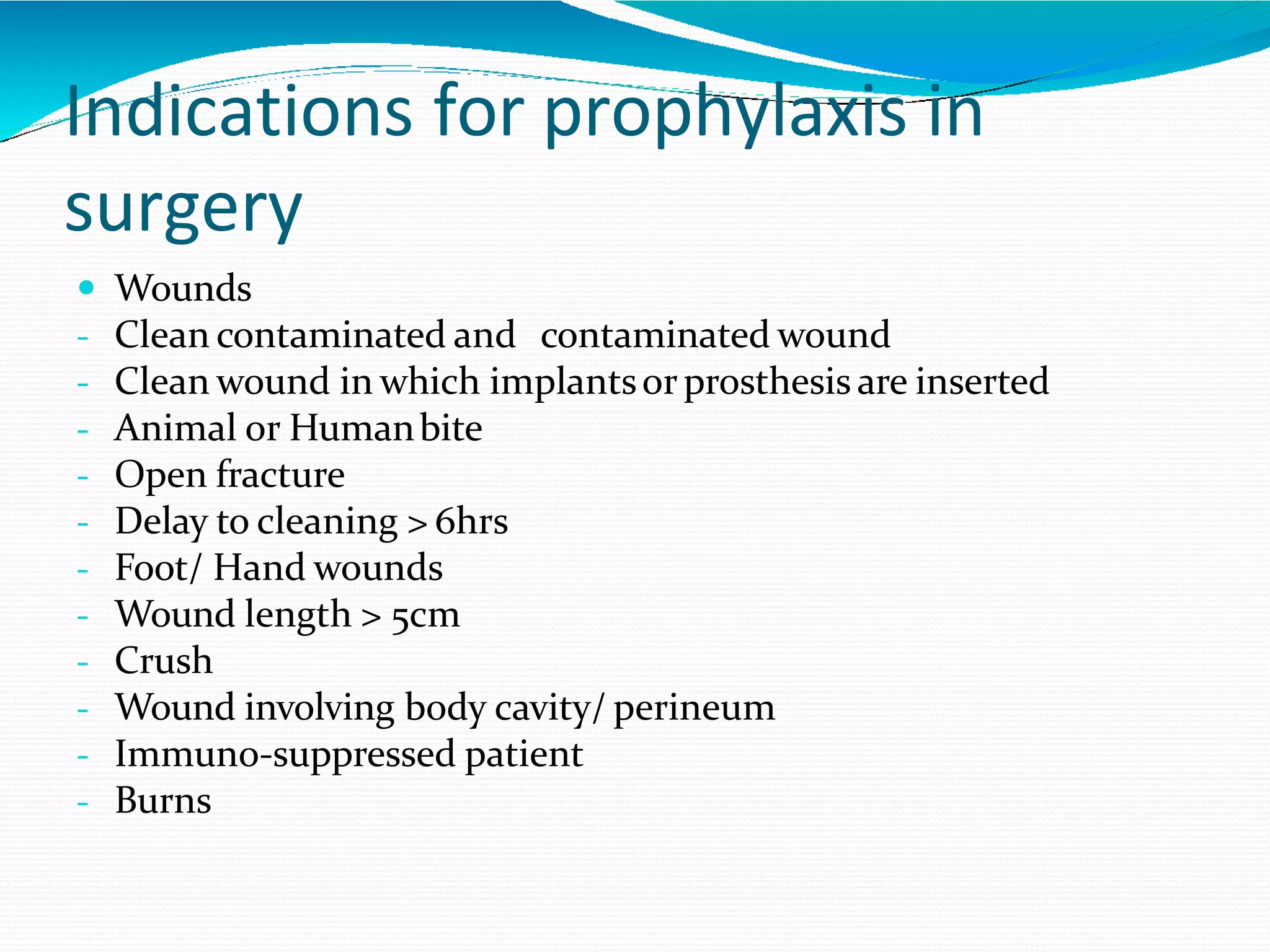 ROLE OF ANTIBIOTICS IN SURGERY | PPTX