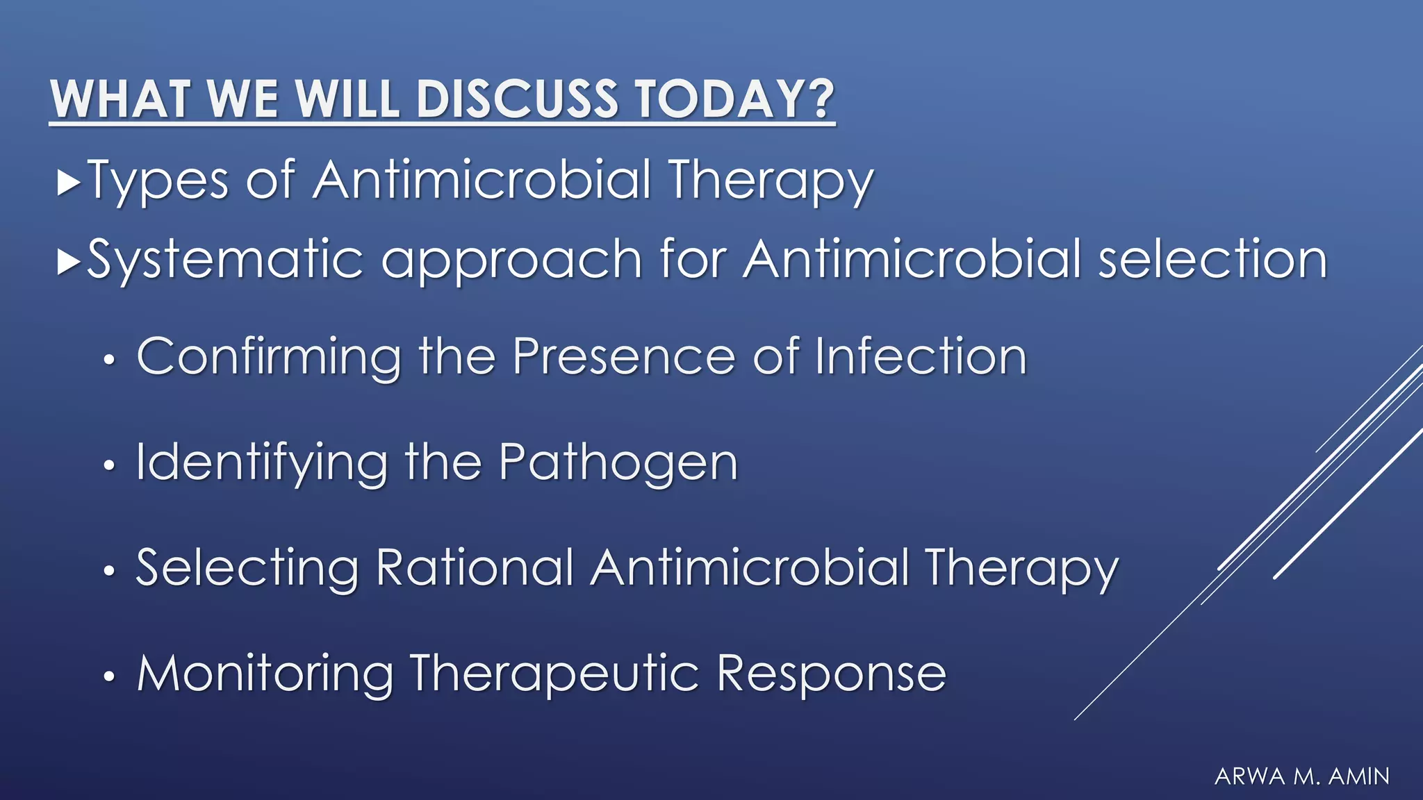 General Principles of Antimicrobial Selection - 2018 | PDF