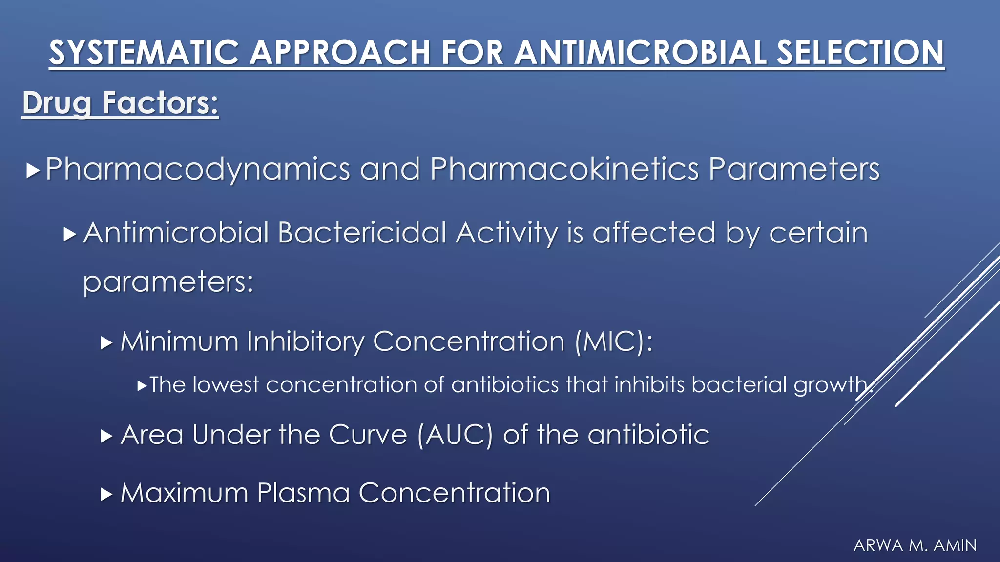 General Principles of Antimicrobial Selection - 2018 | PDF