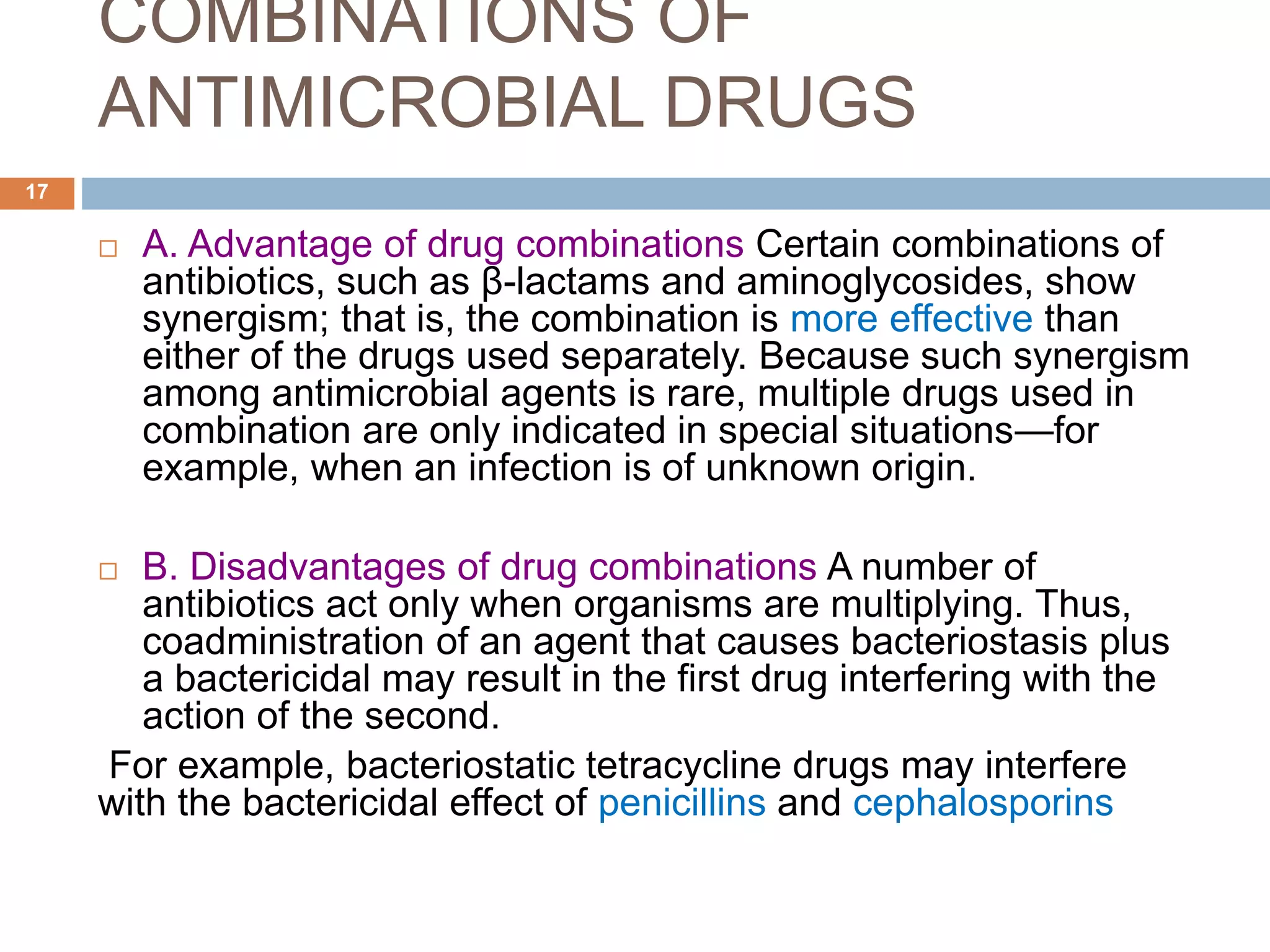 Principles of anti microbial therapy | PPTX