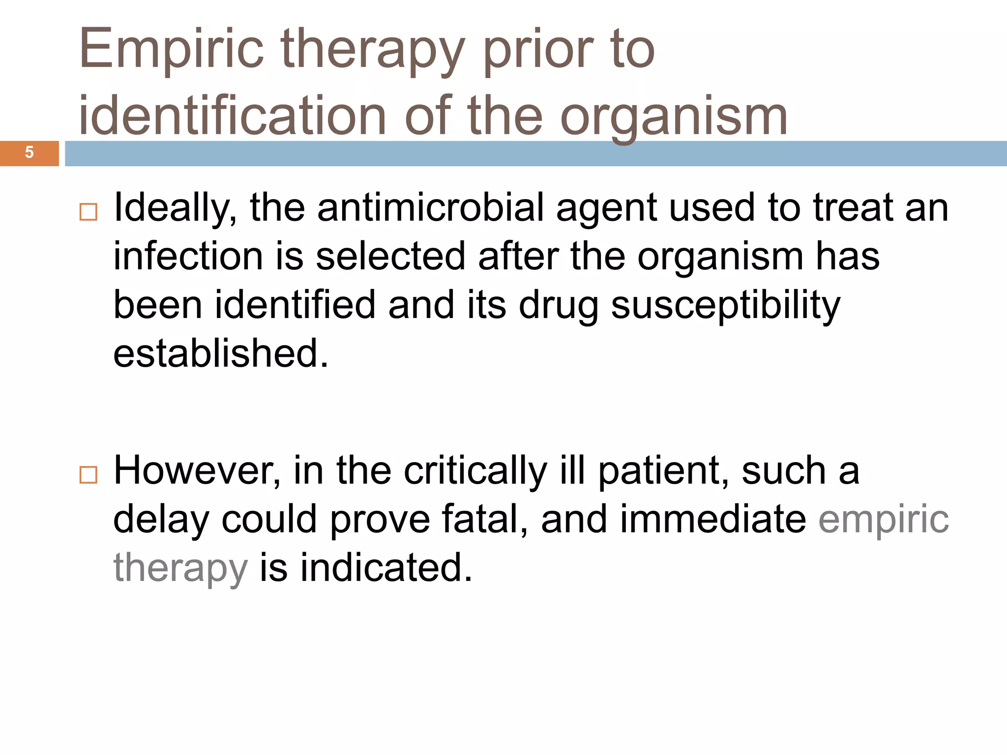 Principles of anti microbial therapy | PPTX
