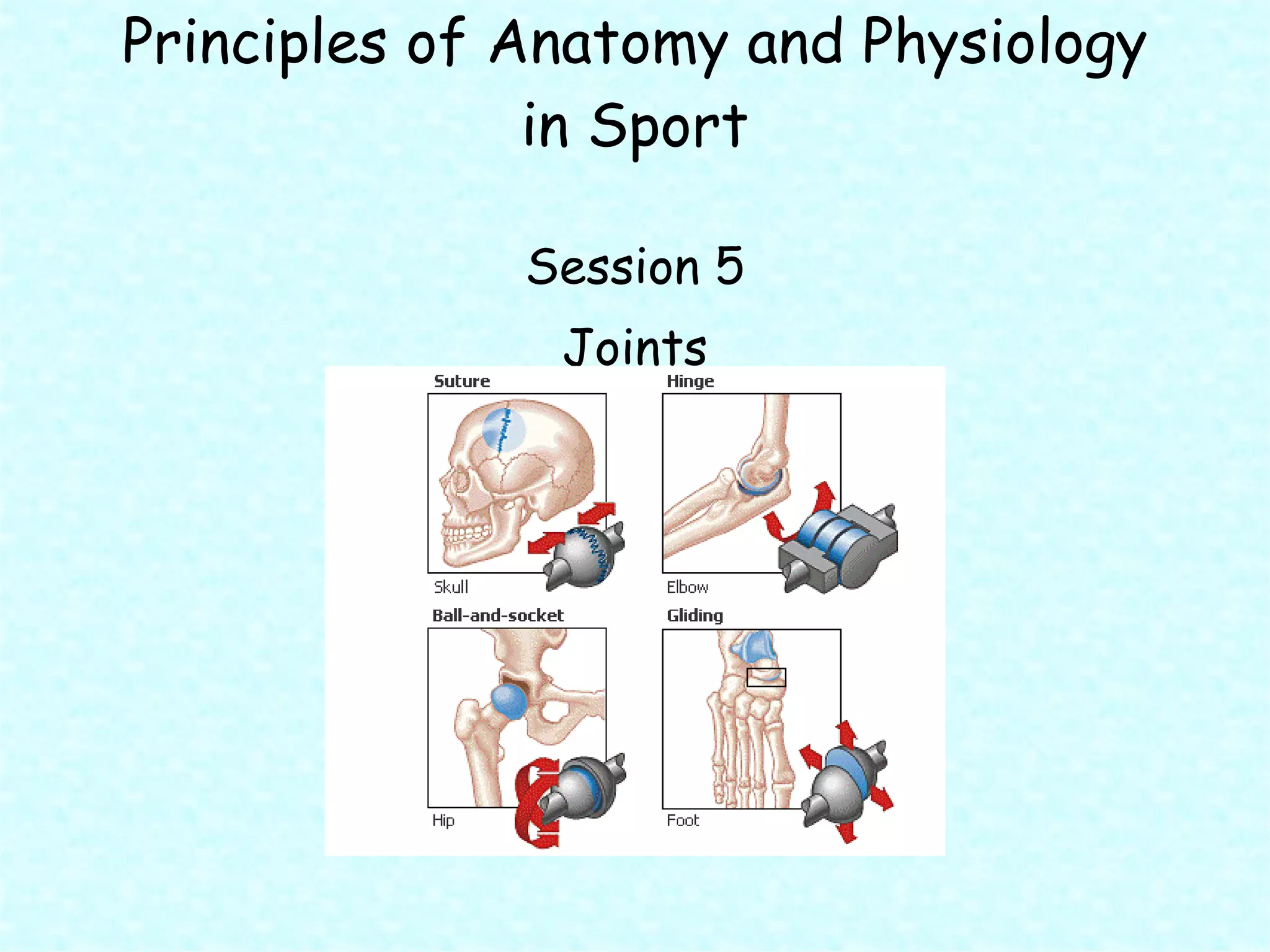Principles of a+p 1112 session 5 - joints (structure) | PPT