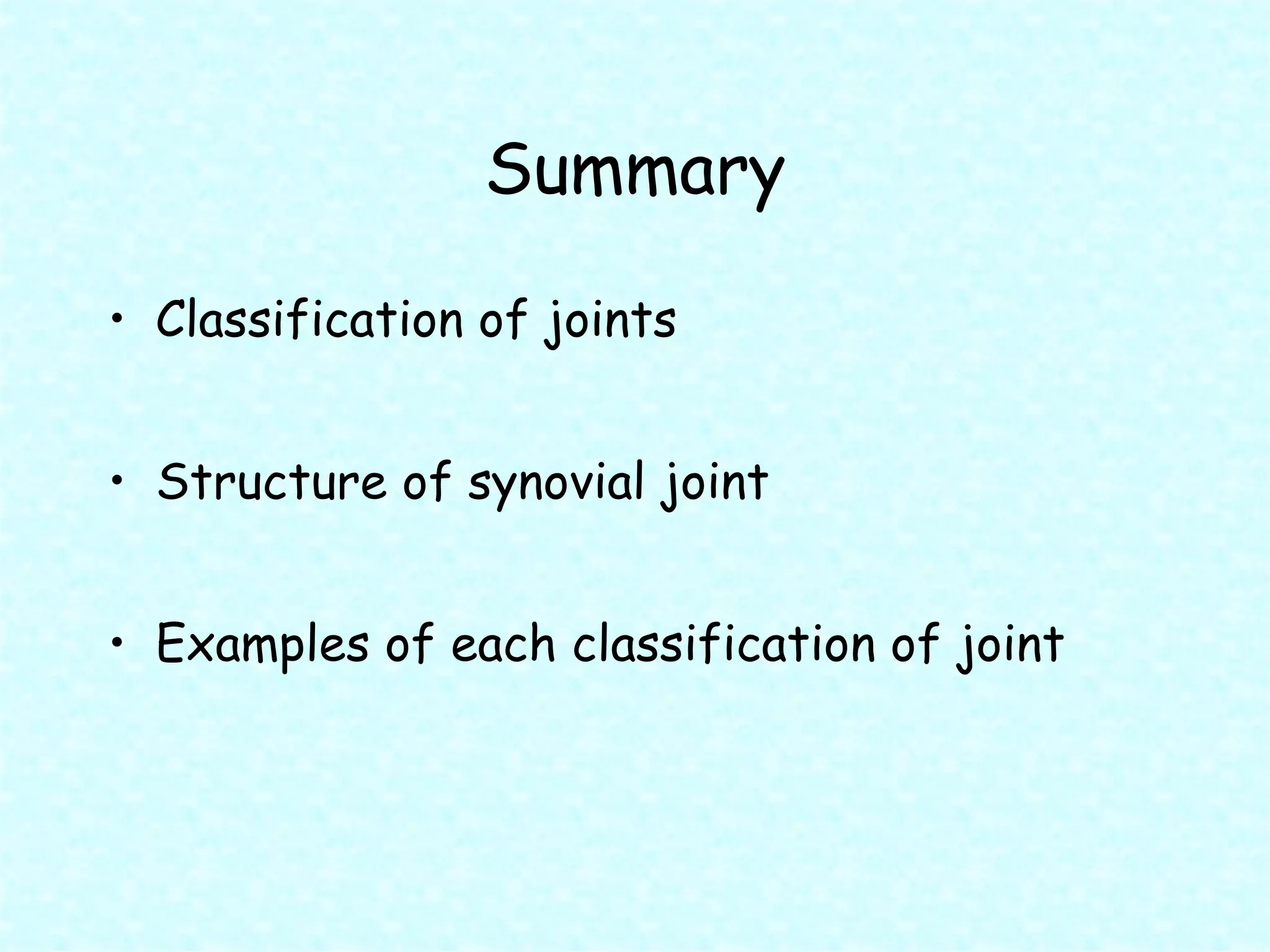 Principles of a+p 1112 session 5 - joints (structure) | PPT