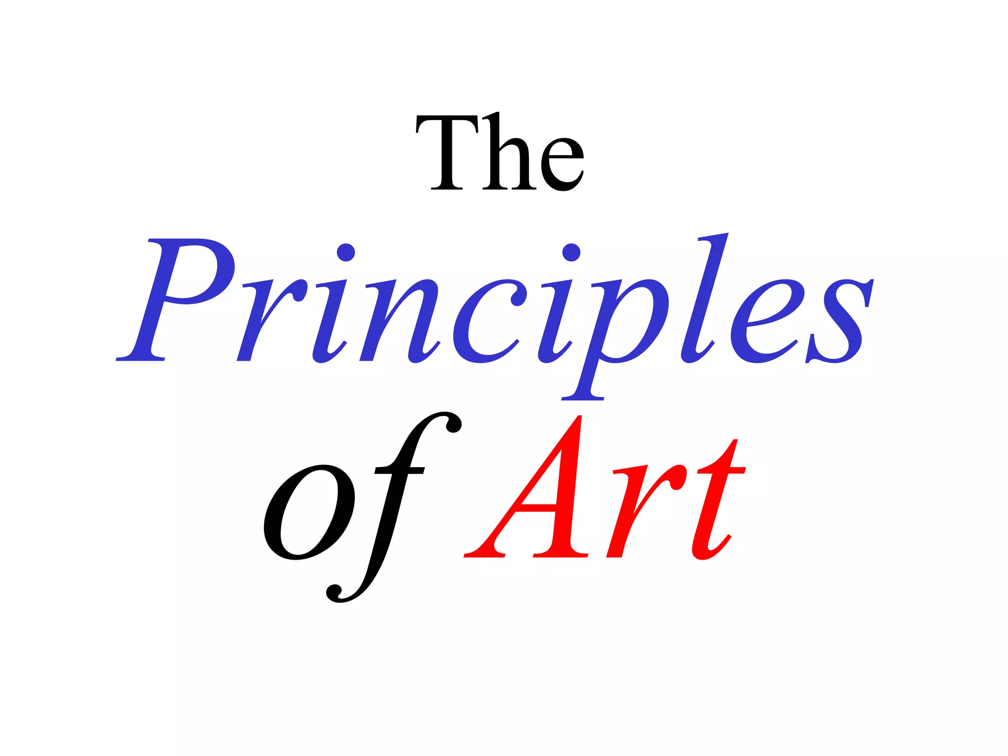 Principles of art | PPT