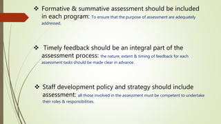 Principles of assesment | PPTX