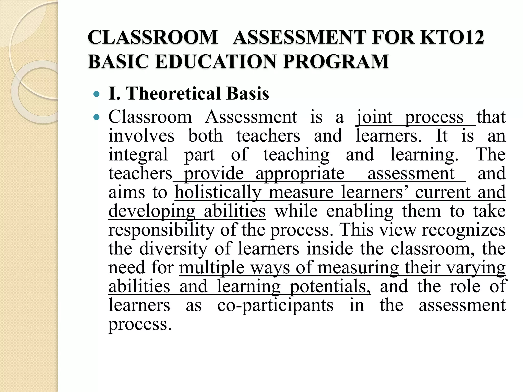 Principles of assessment | PPTX