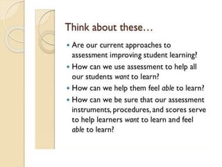 Principles of assessment | PPTX