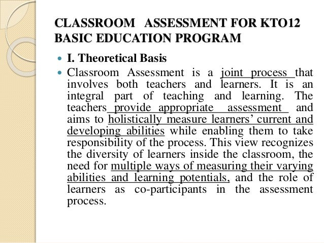 Principles of assessment