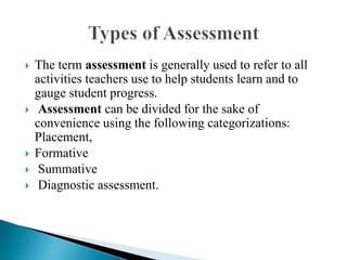 Principles of assessment | PPTX