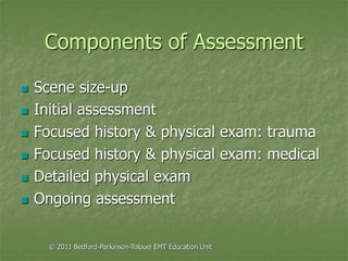 Principles of assessment for ems chapter 01 | PPT