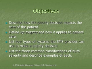 Principles of assessment for ems chapter 05 | PPT