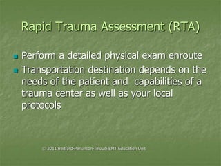 Principles of assessment for ems chapter 07 | PPT | First Aid | Injuries