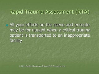 Principles of assessment for ems chapter 07 | PPT