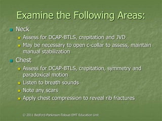 Principles of assessment for ems chapter 11 | PPT