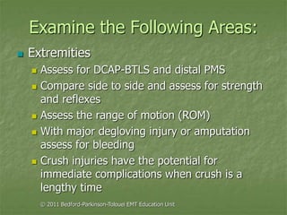 Principles of assessment for ems chapter 11 | PPT