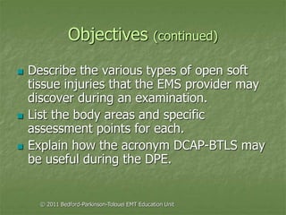 Principles of assessment for ems chapter 11 | PPT