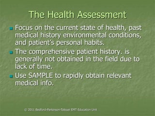 Principles of assessment for ems chapter 21 | PPT