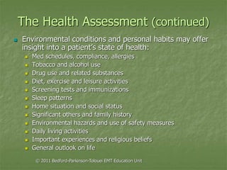 Principles of assessment for ems chapter 21 | PPT