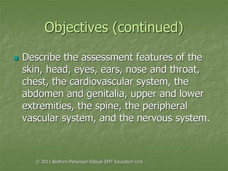 Principles of assessment for ems chapter 21 | PPT