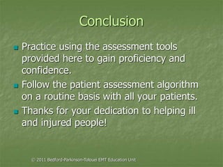 Principles of assessment for ems chapter 22 | PPT
