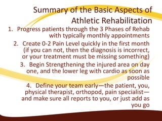 Principles of athletic rehabilitation | PPT