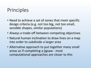 Principles of automated_zone_design_methods | PPT