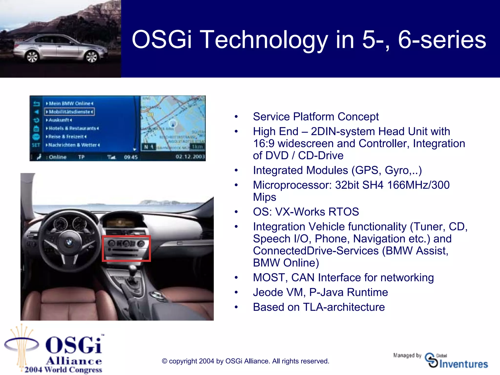 Principles of a vehicle infotainment platform - Hans-Ulrich Michel, BMW ...
