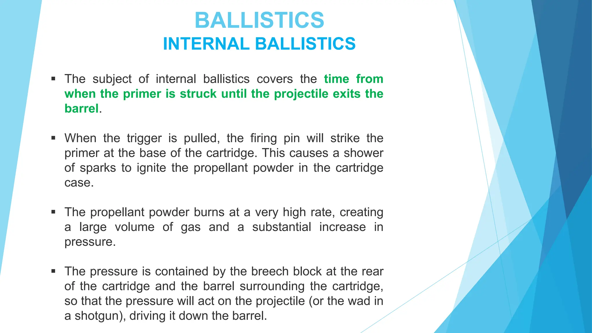 Principles of Ballistics and Projectile Motion | PPTX