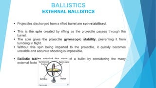 Principles of Ballistics and Projectile Motion | PPTX