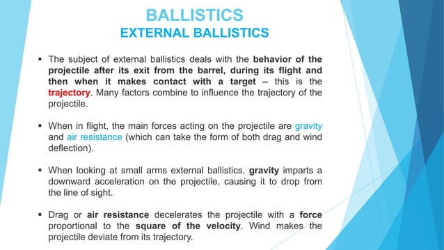 Principles of Ballistics and Projectile Motion | PPTX | First Aid ...