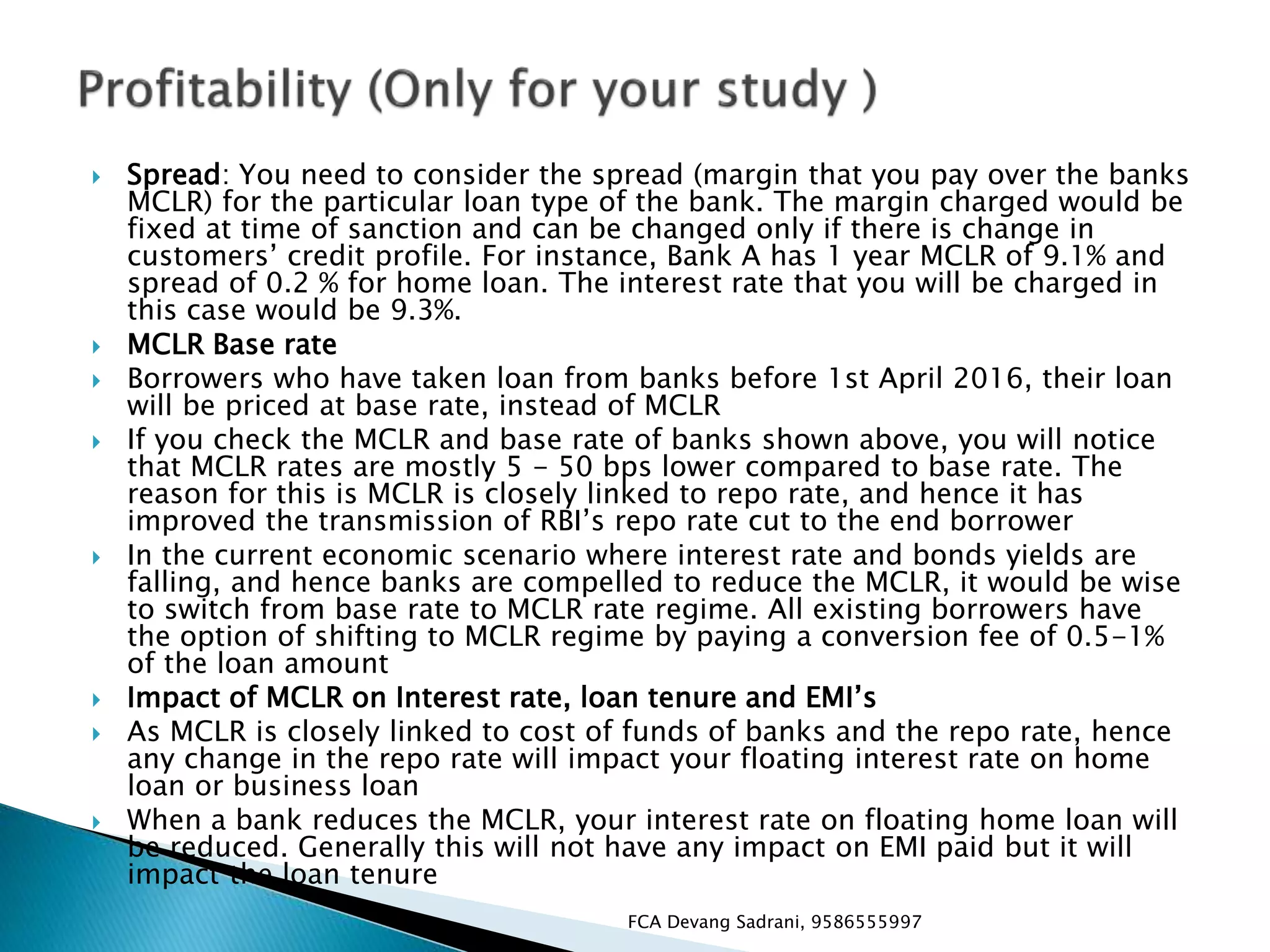 Principles of bank lending | PPTX