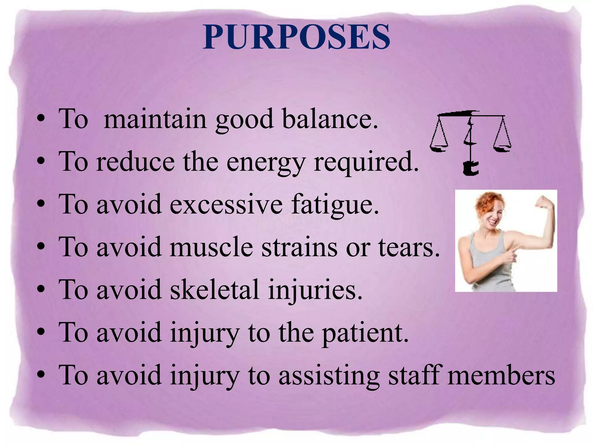 Principles of body mechanics | PPTX